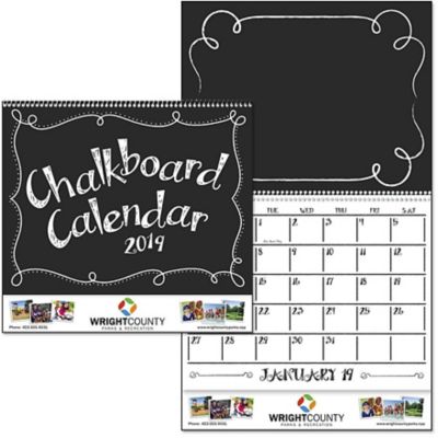 Custom Imprinted Chalkboard Calendar | Amsterdam Printing