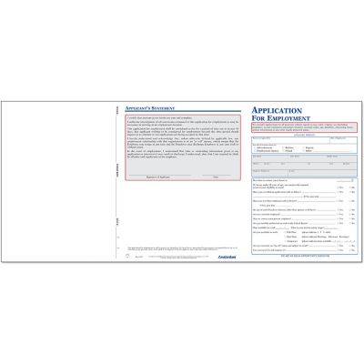 Employment Application (Packs) 50 Per Pack | Amsterdam Printing