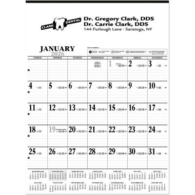 Large Contractor Wall Calendar | Amsterdam Printing