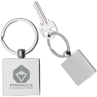 Prime Line Square Metal Key Chain | Amsterdam Printing