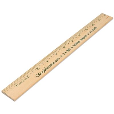 Natural Finish 12 Inch Ruler | Amsterdam Printing