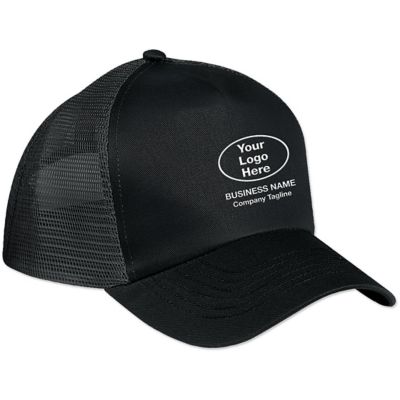 5 Panel Embroidered Mesh Back Cap | Amsterdam Printing