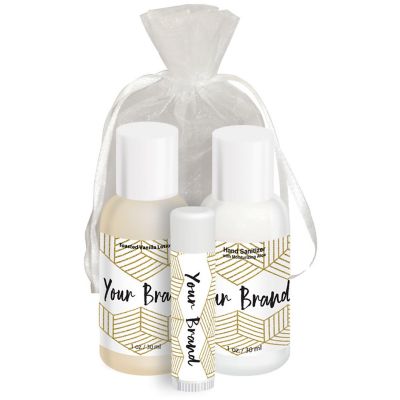 Lotion, Lip Balm, Sanitizer Gift Set | Amsterdam Printing