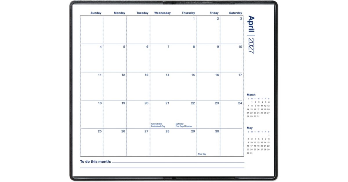 Refill Monthly Pocket Calendar | Amsterdam Printing