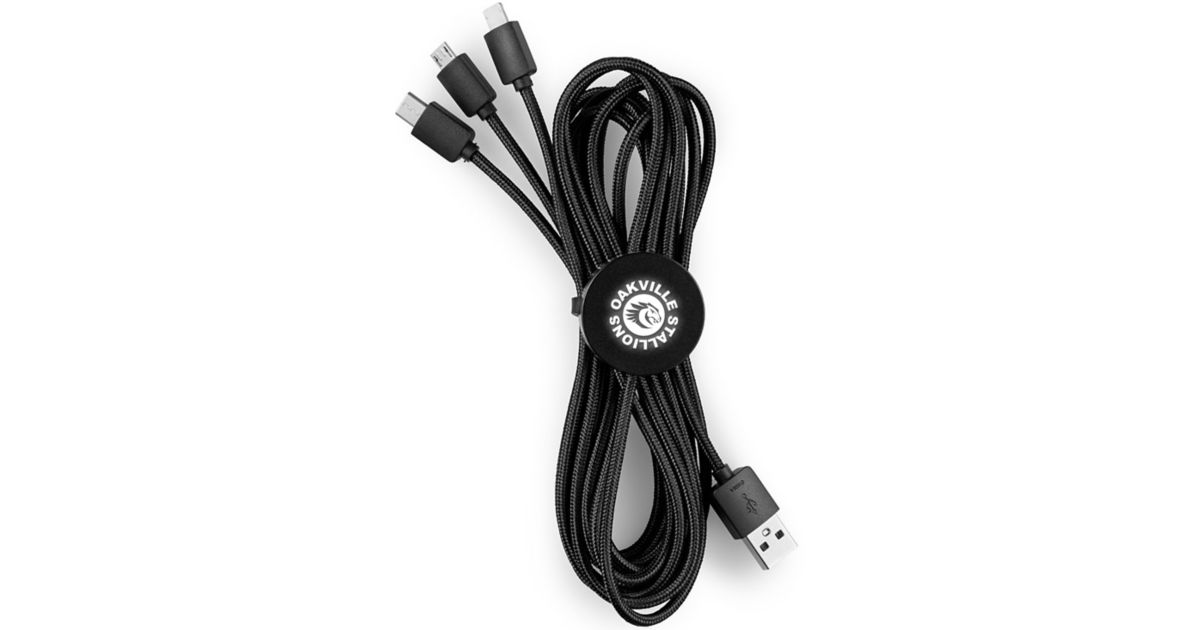 Prime Line Light-Up-Your-Logo 10 Foot 2-In-1 Cable | Amsterdam Printing