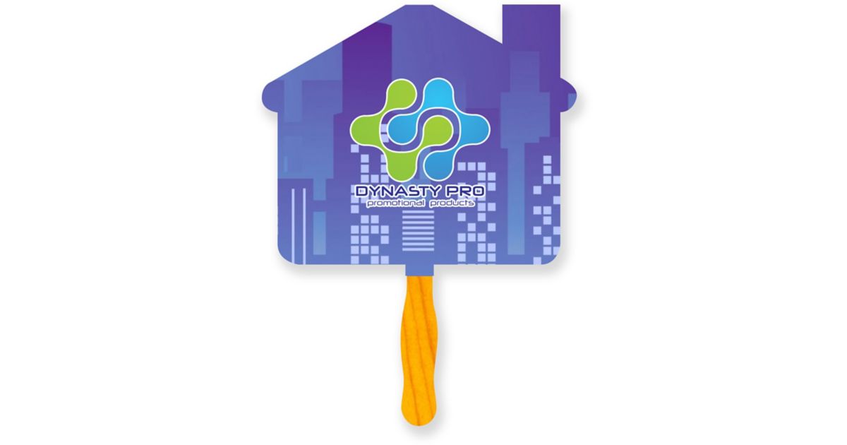 House Glued Hand Fan With Four Color Process | Amsterdam Printing
