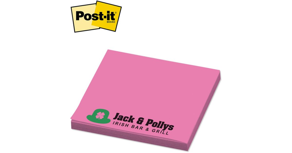 Post-It® Note 3X3 50 Sheet 2 Color Imprint | Amsterdam Printing