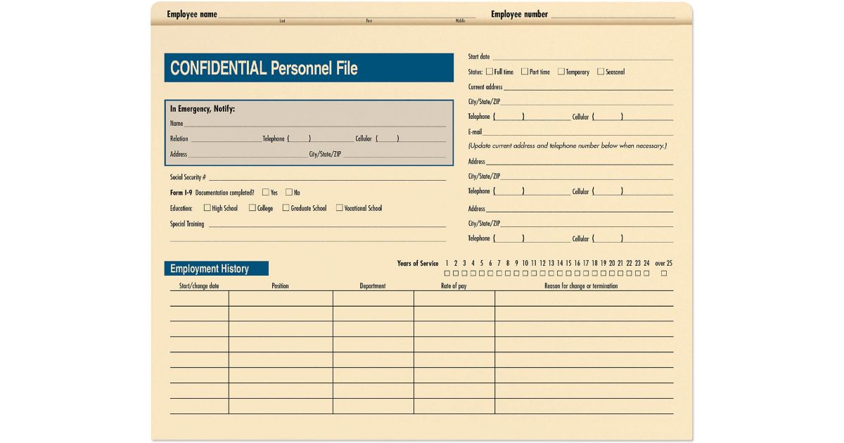 Confidential Info Pocket File | Amsterdam Printing