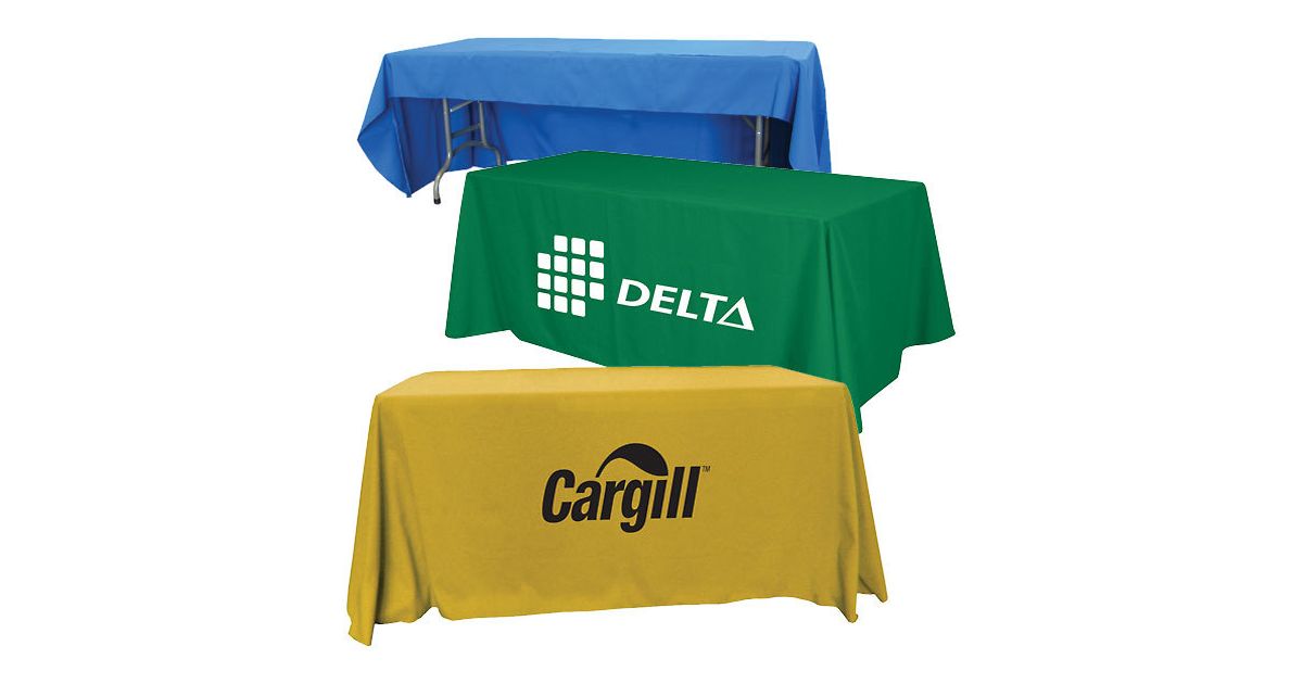 Economy Table Cover 1 Color Imprint 6 Foot | Amsterdam Printing