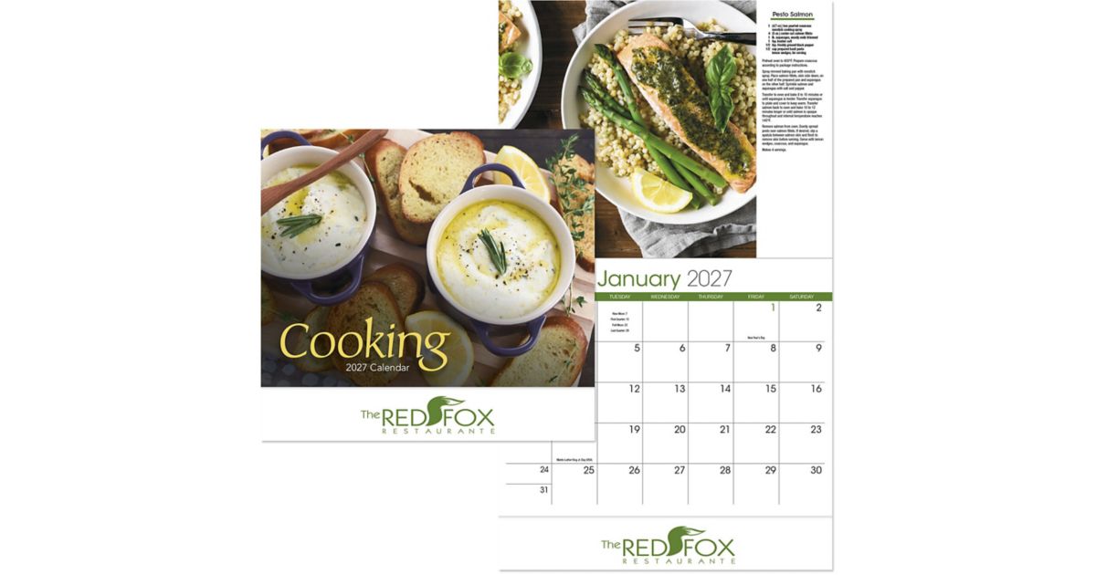 A Taste For Cooking Stapled Wall Calendar | Amsterdam Printing