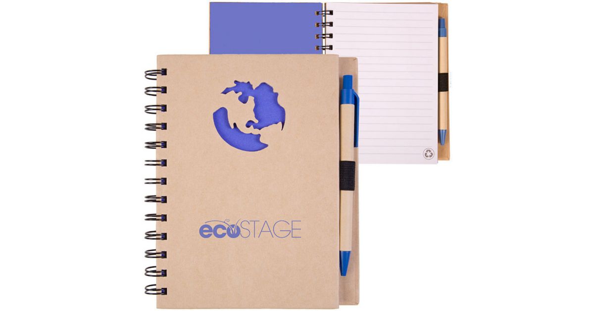 Ecoshapes Recycled Die Cut Notebook: Globe | Amsterdam Printing