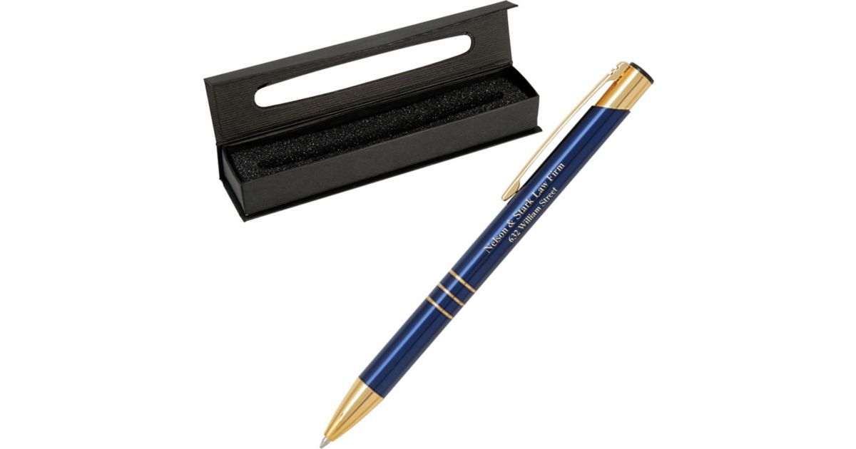 Gold Delane Pen With Gift Box | Amsterdam Printing