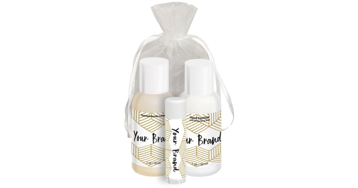 Lotion, Lip Balm, Sanitizer Gift Set | Amsterdam Printing