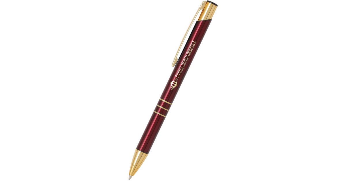 Gold Delane Pen | Engraved Pens
