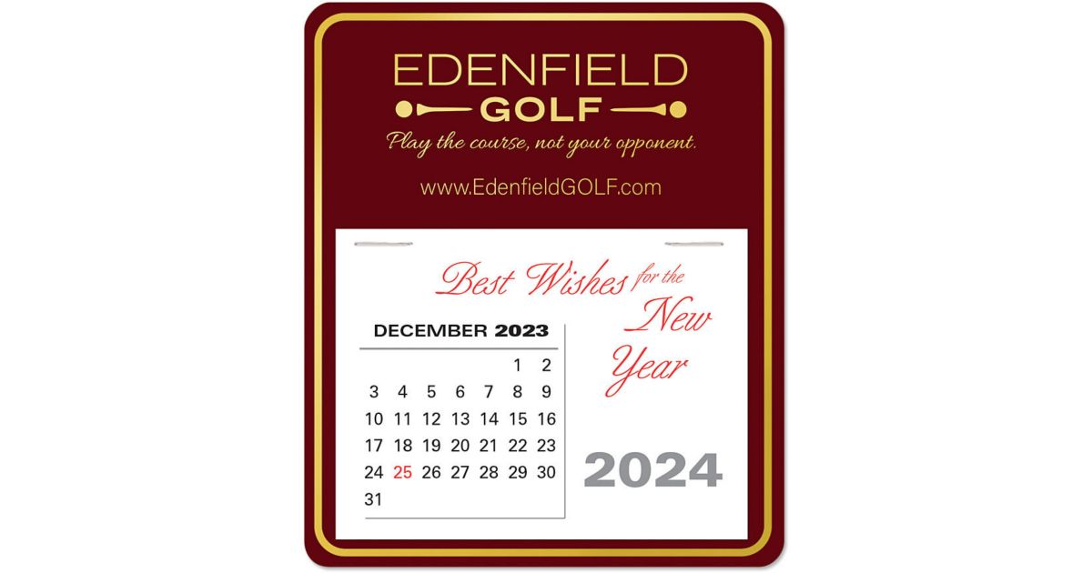 Easy Stick Calendar | Promotional Adhesive Wall Calendar