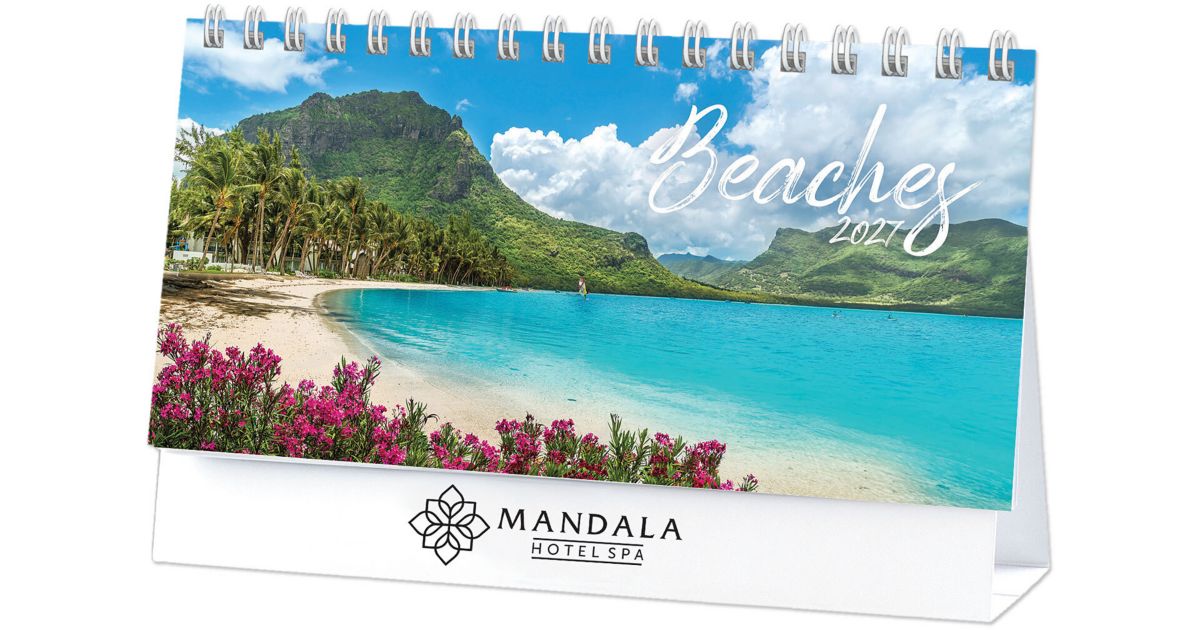 Beaches Desk Calendar