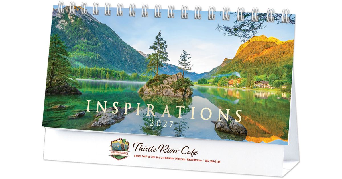 Inspirations Full Color Desk Calendar | Cordial Greetings