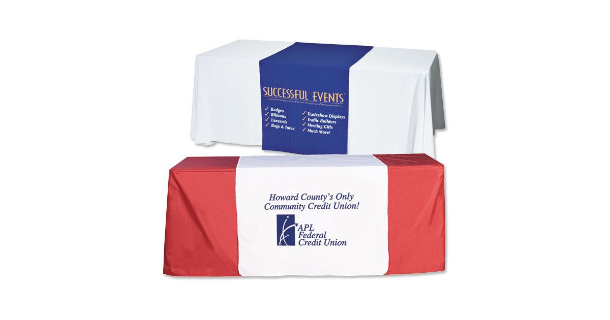 Front Imprint Table Runner | Amsterdam Printing