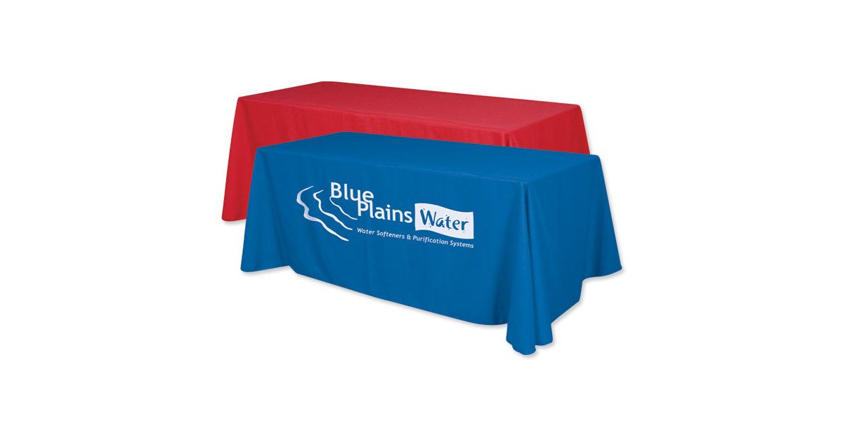Economy Table Cover 1 Color Imprint 8 Foot | Amsterdam Printing