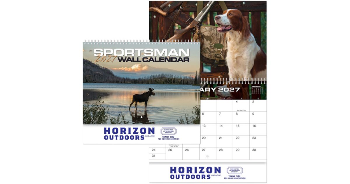 Sportsman Spiral Wall Calendar I Cordial Greetings