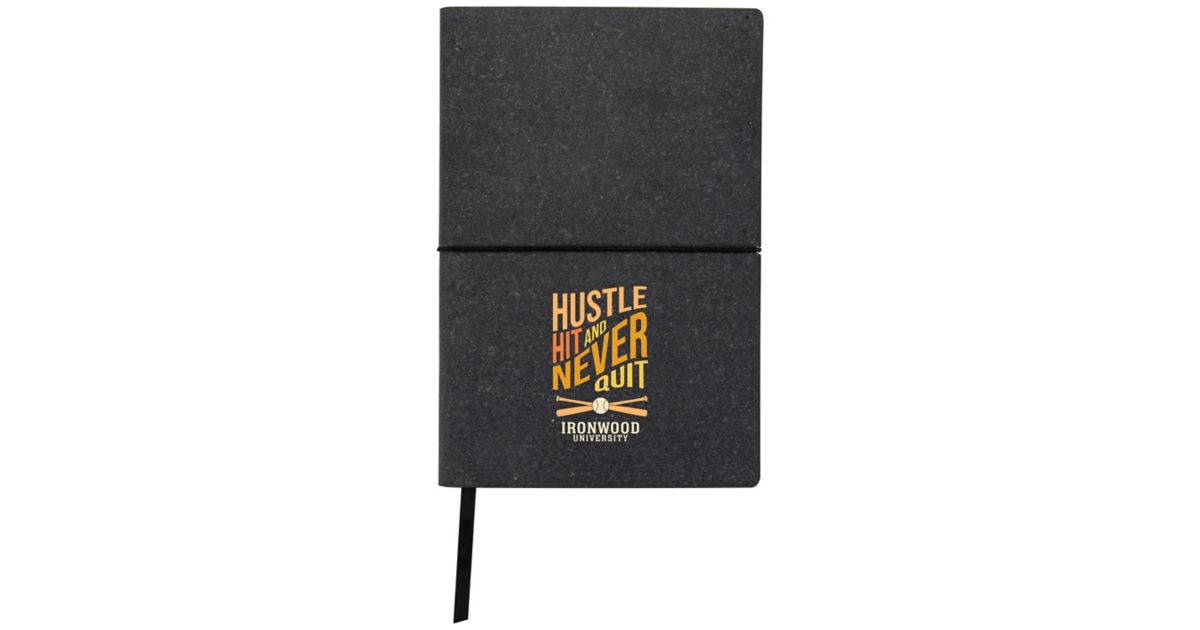 Saratoga Recycled Leather Stone Paper Journal | ADG Promo Canada