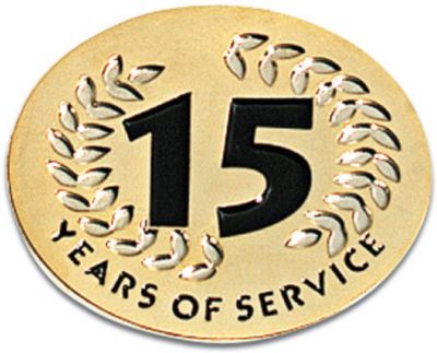 15 Years Of Service | Motivational Lapel Pins